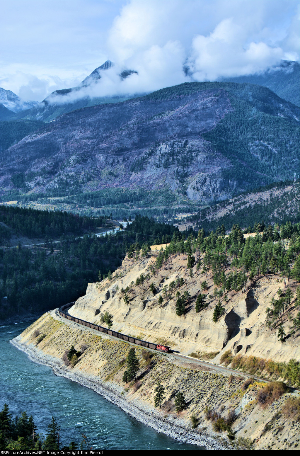 CP 8948 Pusher WB CN Ashcroft Sub Coal Loads